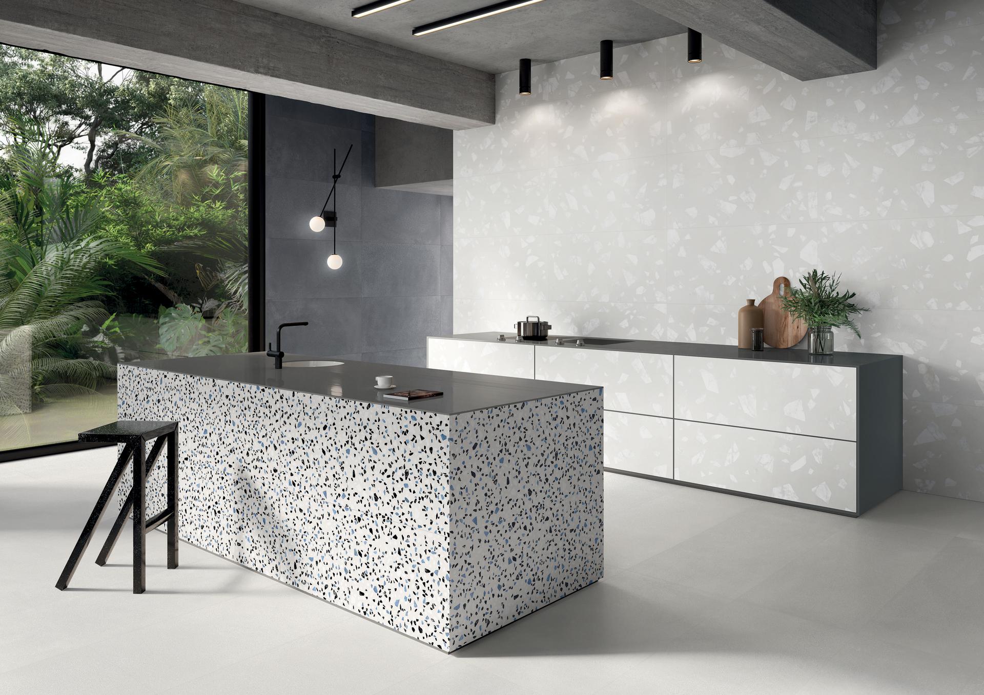 Terrazzo-effect tiles: modern elegance