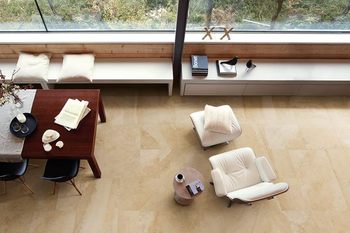 Stone-effect porcelain stoneware tiles: 50 shades of Cornerstone